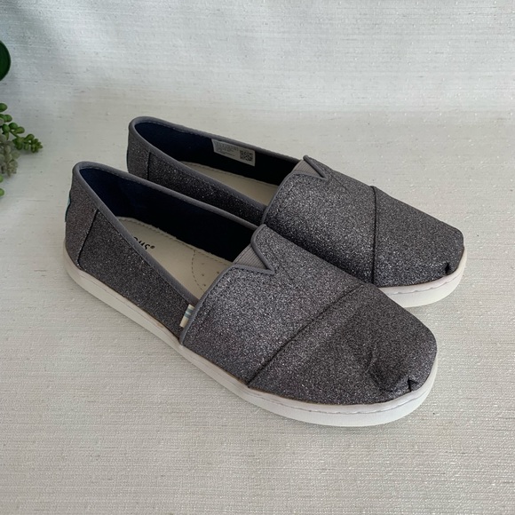 Toms | Shoes | Nwot Toms Metalic Sparkle Glitter Alpargata Slip On ...